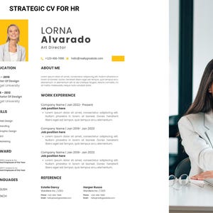 Creative Resume Template for Canva | Colorful Modern CV Design ...