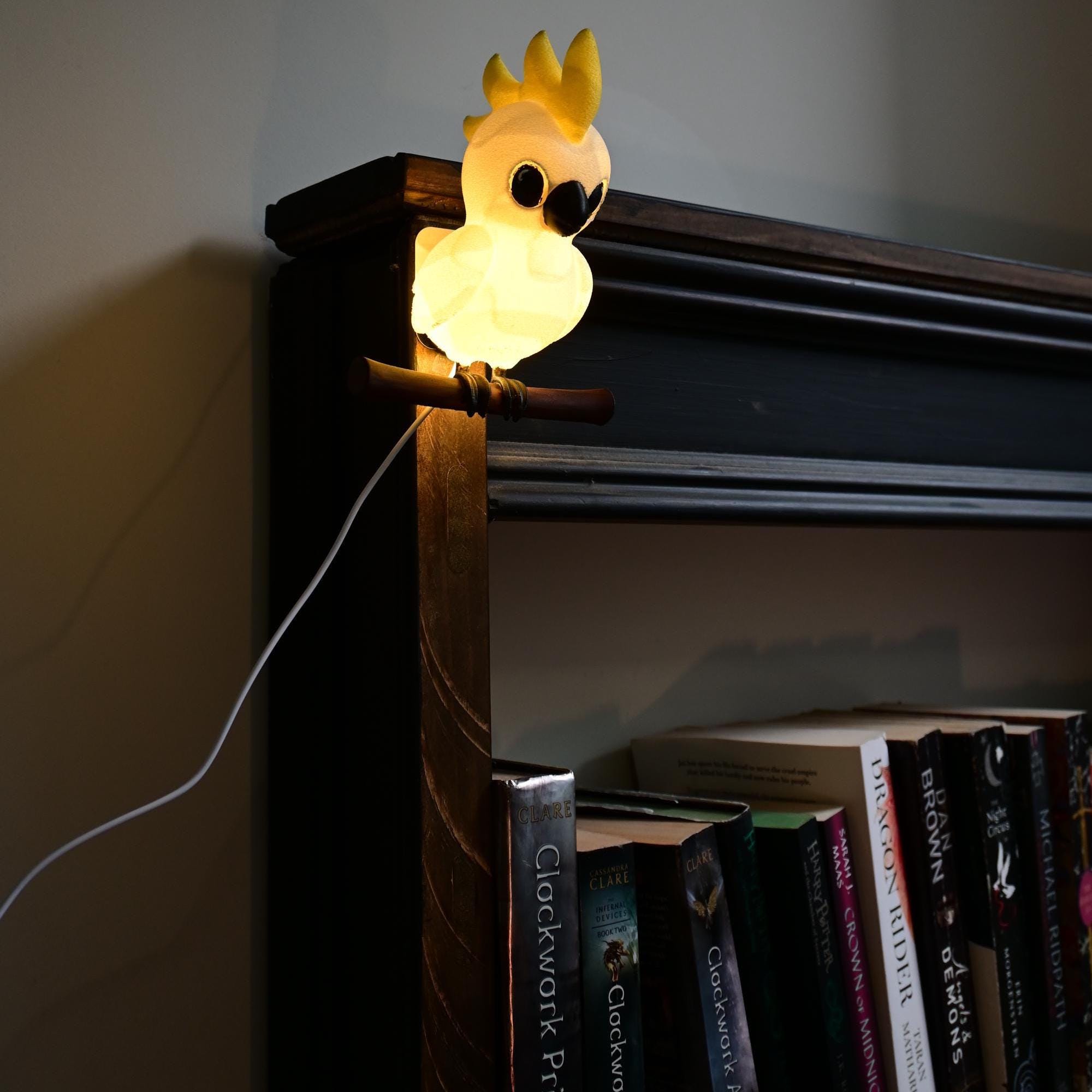 Sulphur-crested Cockatoo Night Light - Hand-painted & 3D Printed - Etsy