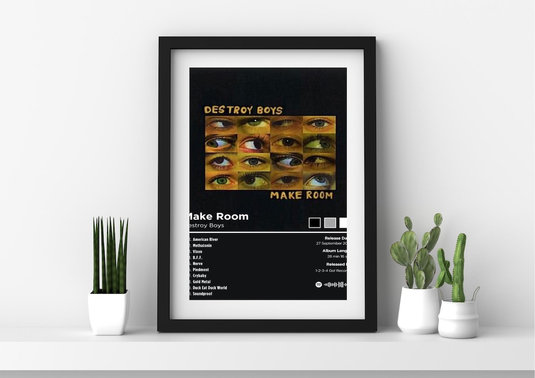 Destroy Boys 'make Room' Album Art Poster – Punk Decor (digital ...