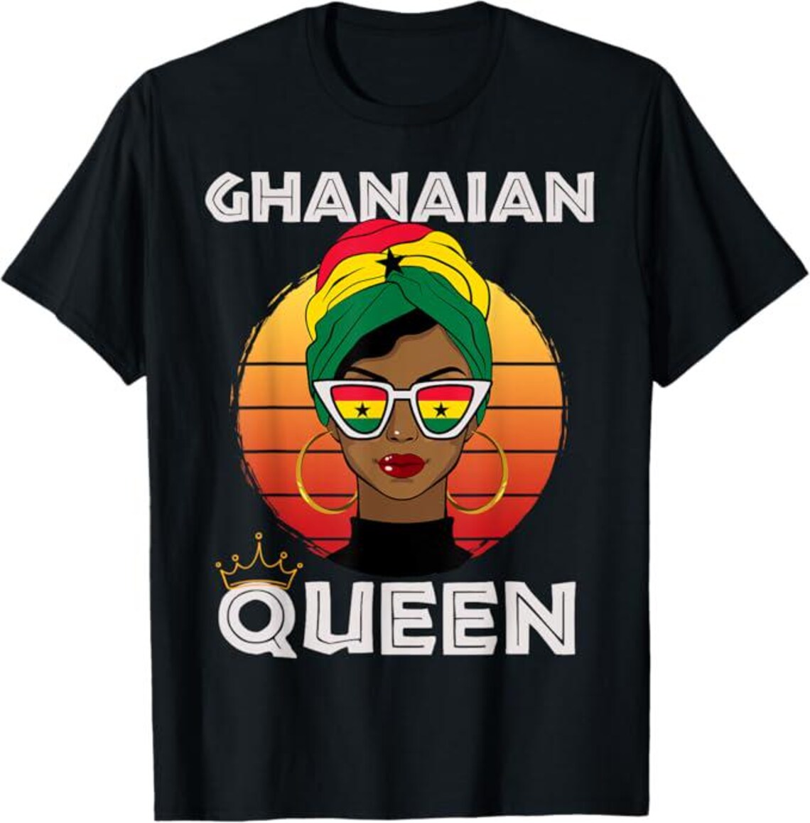Ghanaian Queen, African Queen, Ghana Flag, Ghana Women Girls T-shirt - Etsy