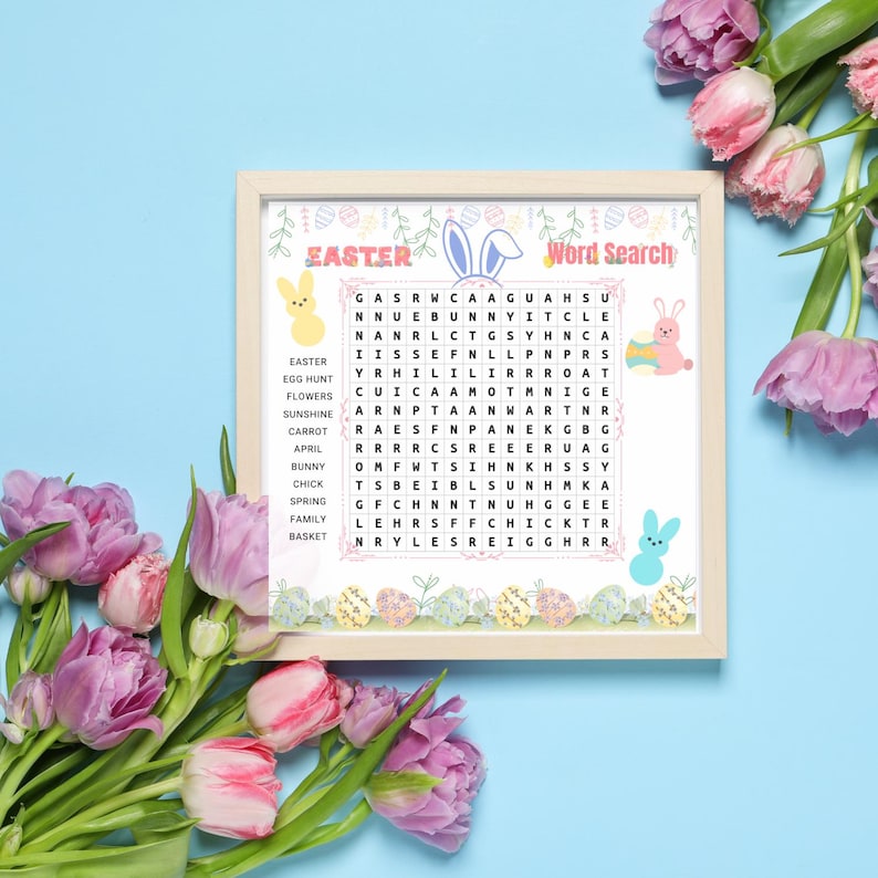 Sopa de letras de Pascua imprimible / Actividad de Pascua para niños ...