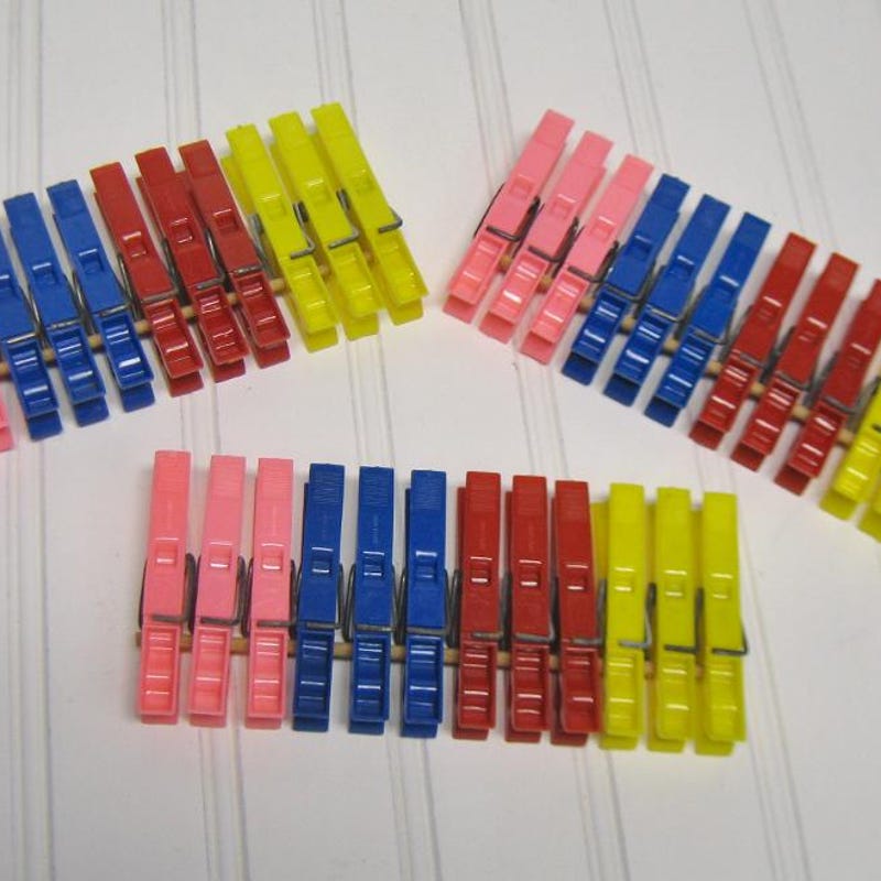 Plastic Clothespins - Etsy