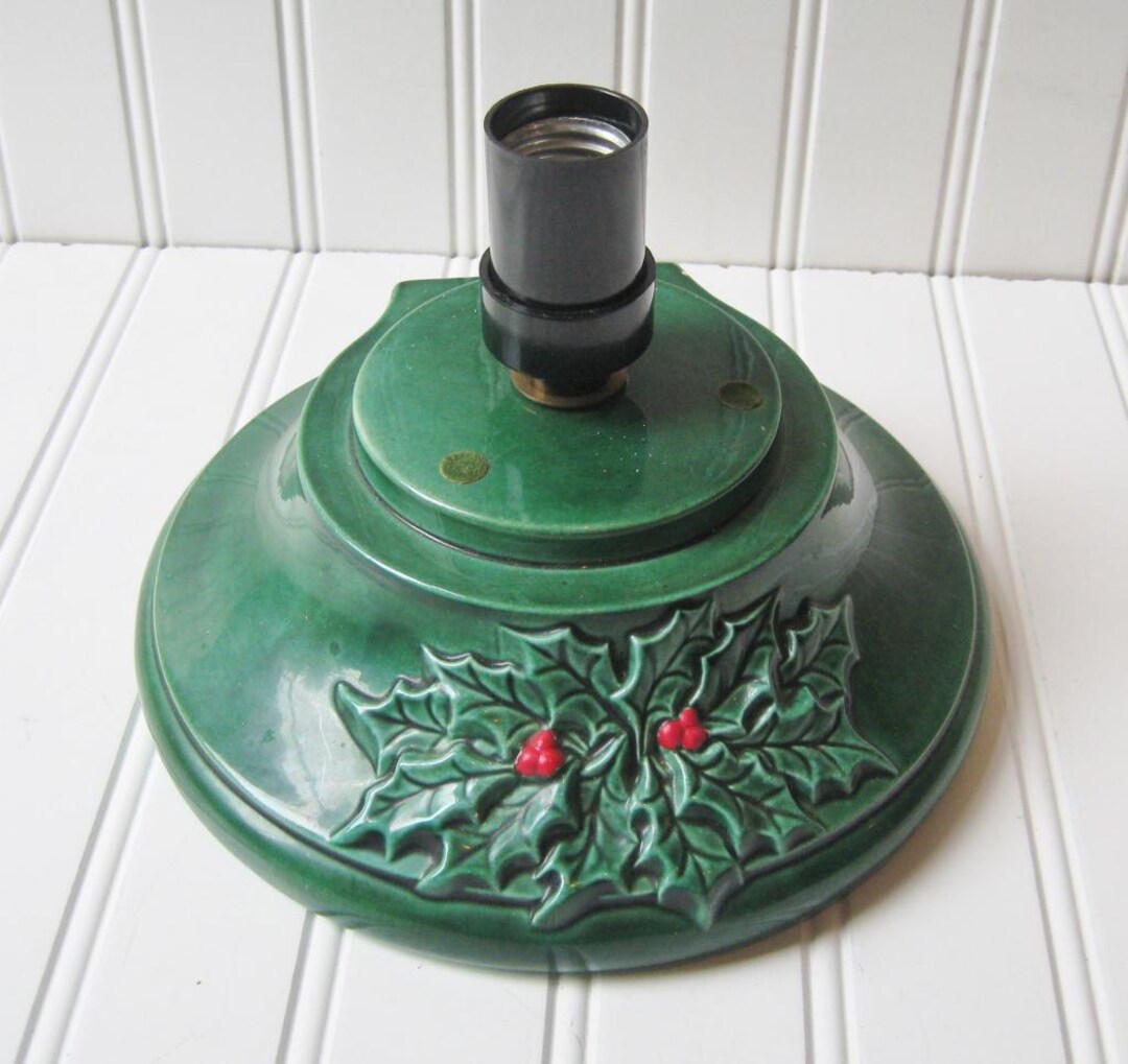 Vintage Ceramic Tree Base With Music Box, NEEDS CORD - Etsy