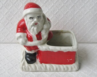Vintage Relpo 1950s Adorable Santa With Toy Sack Planter Decor Japan - Etsy