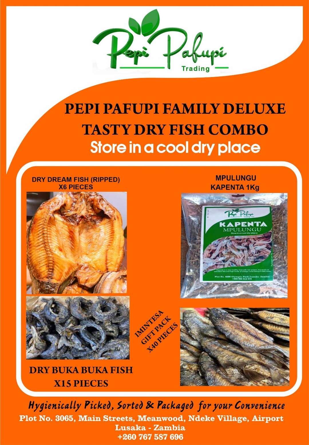 Family Deluxe Tasty Dry Fish Combo 15 Pieces Buka Fish, 6 Bream Fish ...