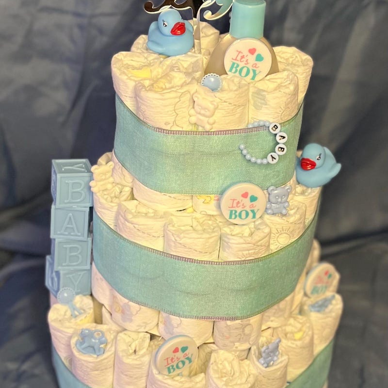 Twin Diaper Cake - Etsy