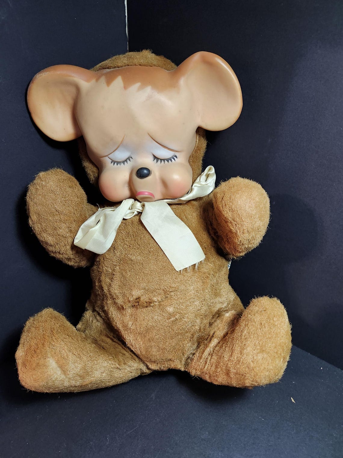 Vintage Knickerbocker Pouting Bear - Etsy