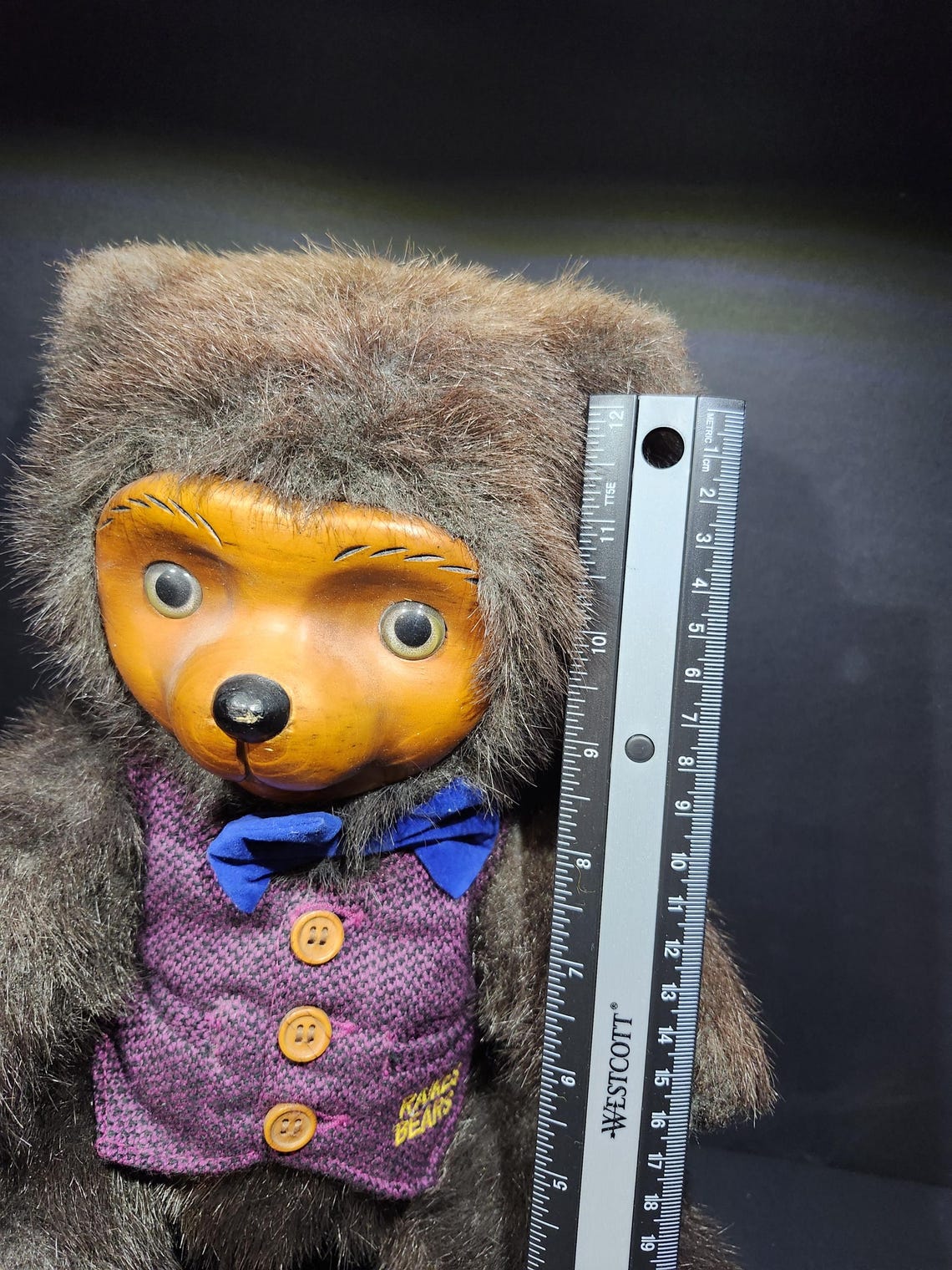 Vintage Robert Raikes Wooden Bear - Etsy