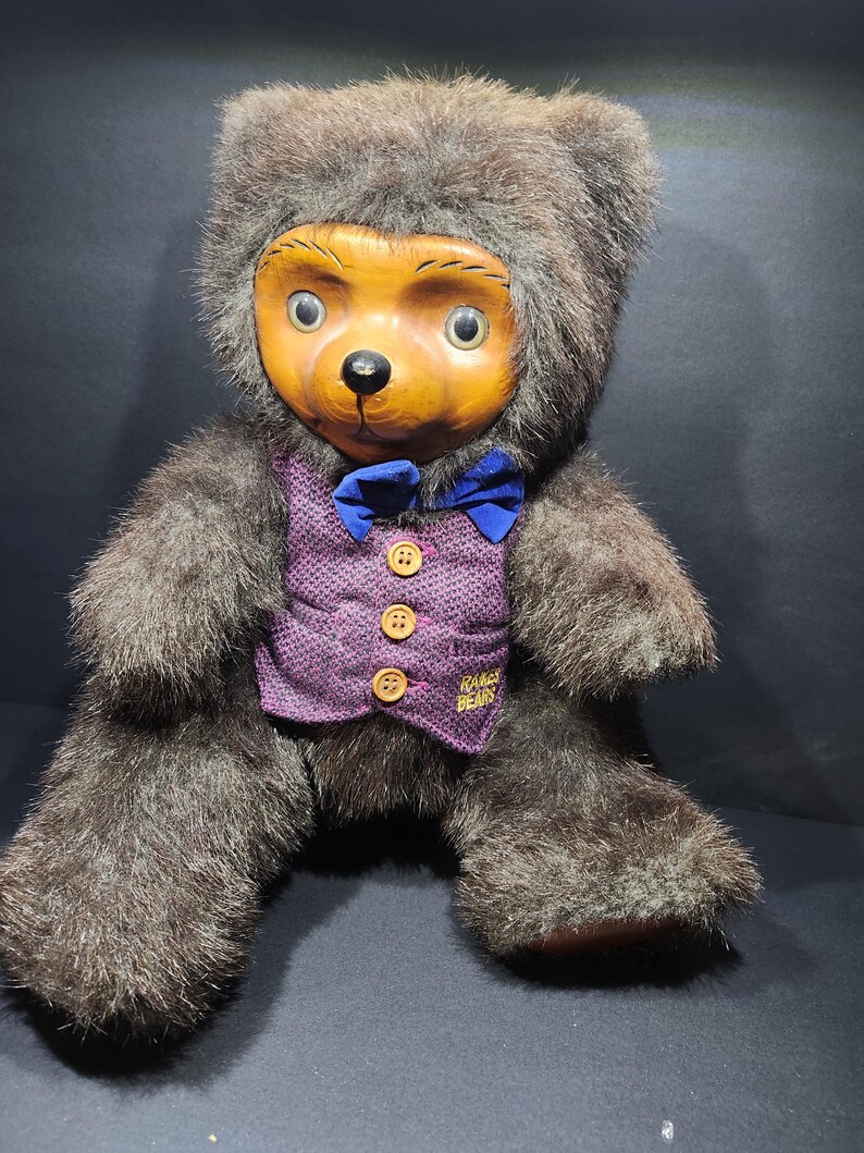 Vintage Robert Raikes Wooden Bear - Etsy