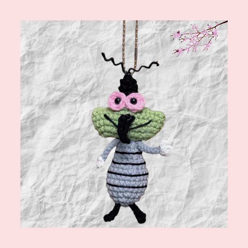 Oggy and the Cockroaches Crochet Plush Set – Handmade Oggy, Joey, Marky ...