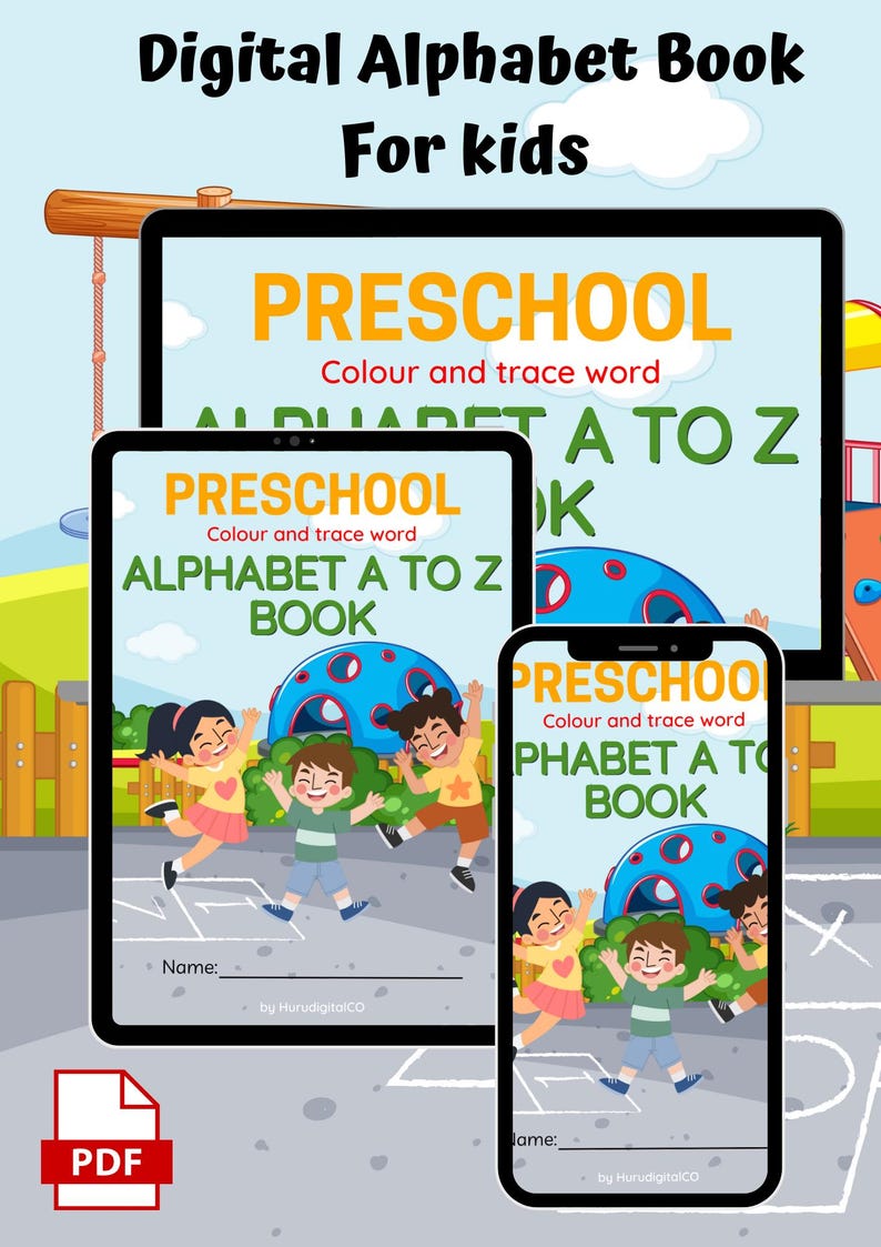 Customized Digital Alphabet Book for Preschool, PDF, Preschool Coach ...