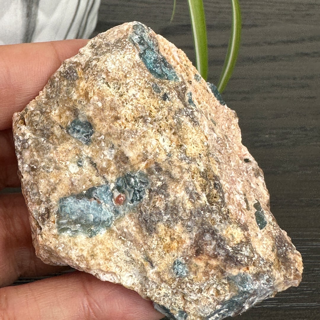 Raw Blue Apatite Feldspar Matrix Crystal Minerals Third Eye Throat ...