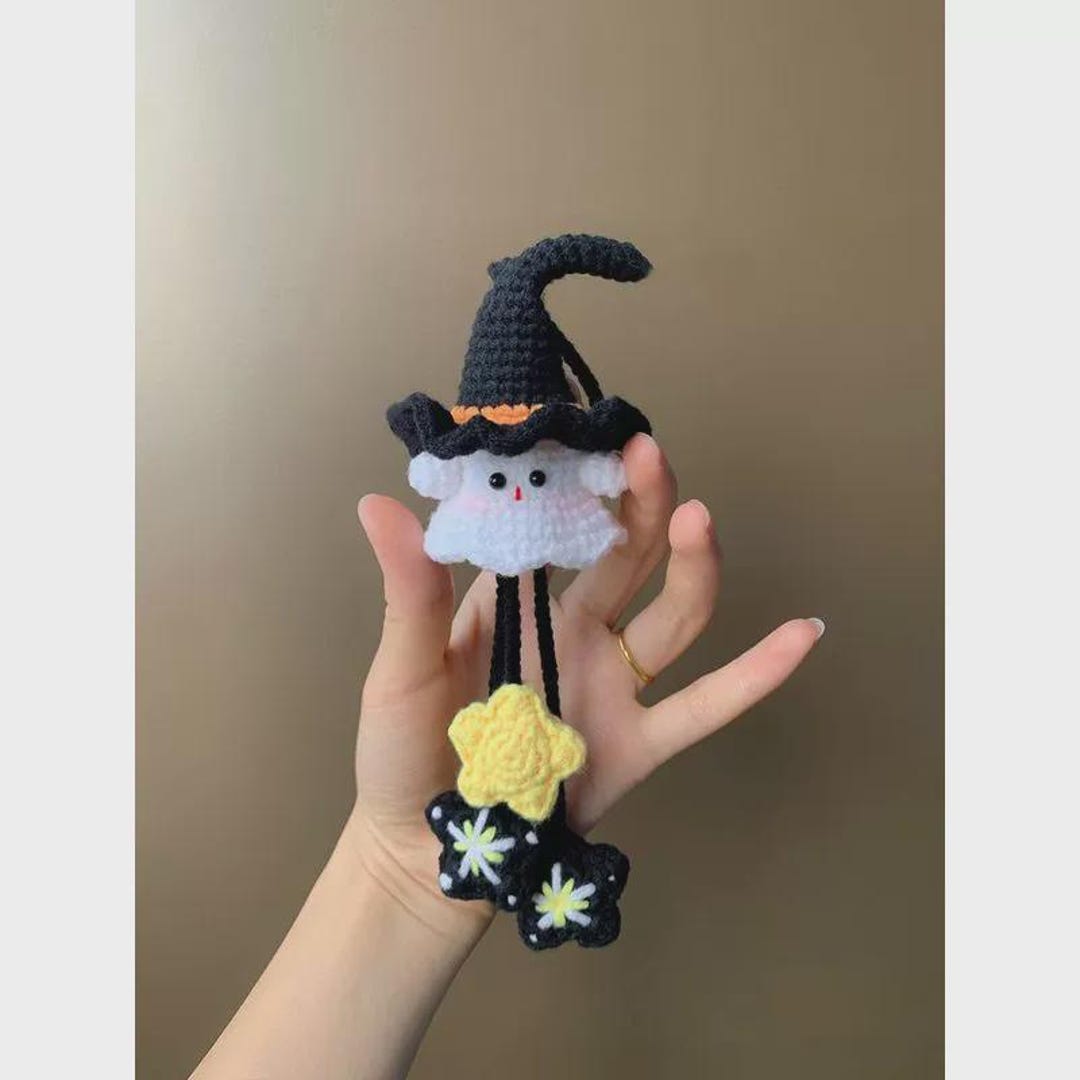 Pumpkin Ghost Keychain for Halloween Decoration - Etsy