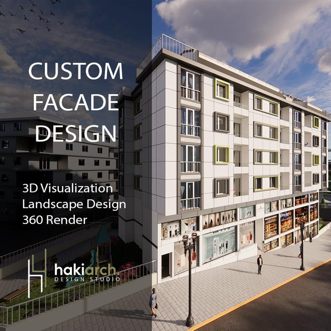 Facade Design, 3D Design, Architecture Design, Architectural Renderings ...