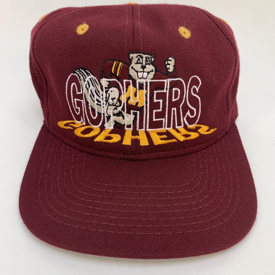 Vintage Minnesota Gophers Snapback Hat Big Ten NCAA #1 Apparel USA Made ...