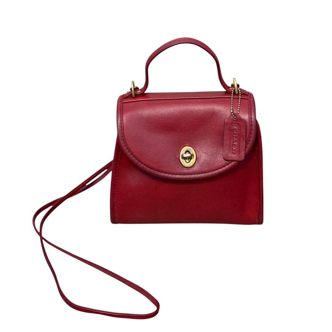 Vintage Coach Regina Bag 9983 Red Crossbody Shoulder Bag - Etsy