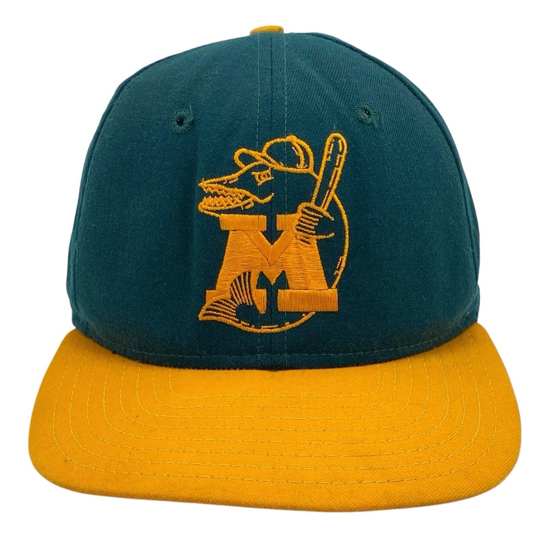 Vintage New Era Madison Muskies Milb Snapback Hat Embroidered Size M-L ...