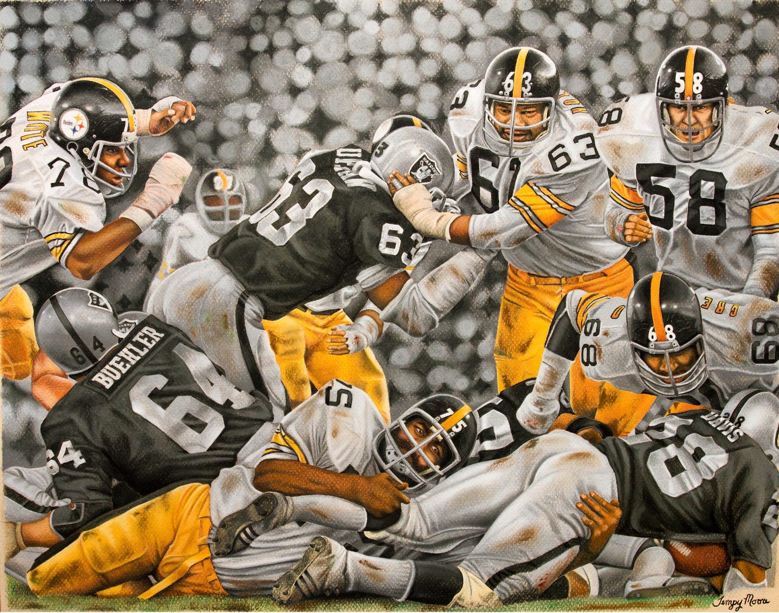 When Silver Forged Steel by Tempy Moore Pittsburgh Steelers Art ...