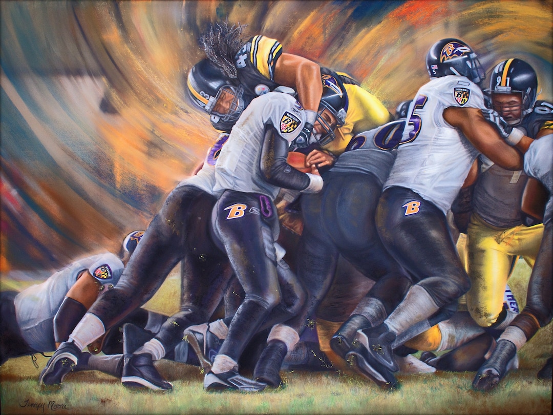 Pittsburgh Steelers Painting Artwork of Troy Polamalu “fearless #43 ...
