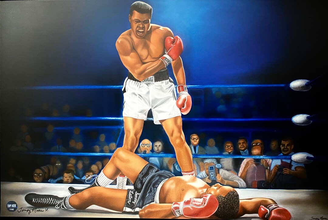 Muhammad Ali Artwork Print Boxing Legend Signed by Artist Tempy Moore ...
