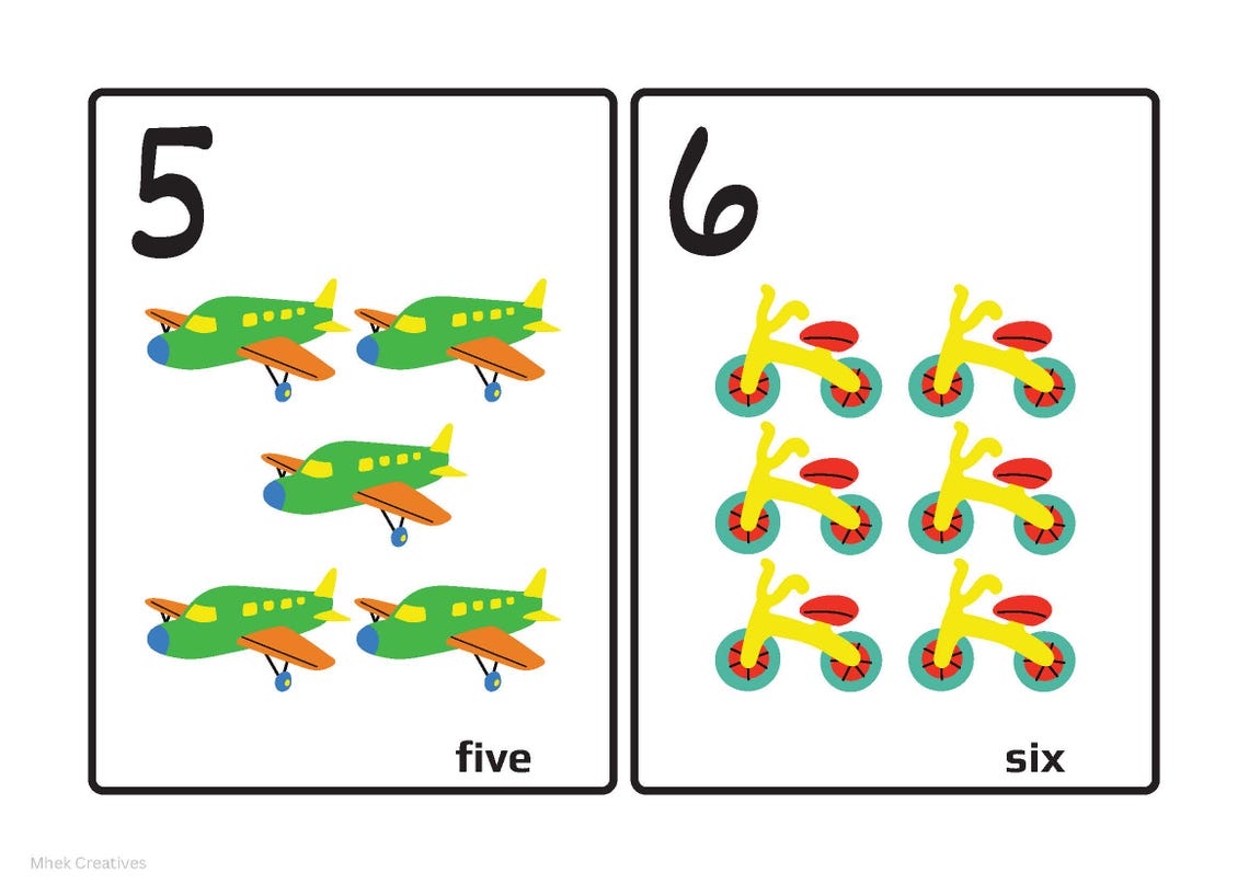 Printable Skip Counting Flashcards: Fun Math Learning (digital Download ...