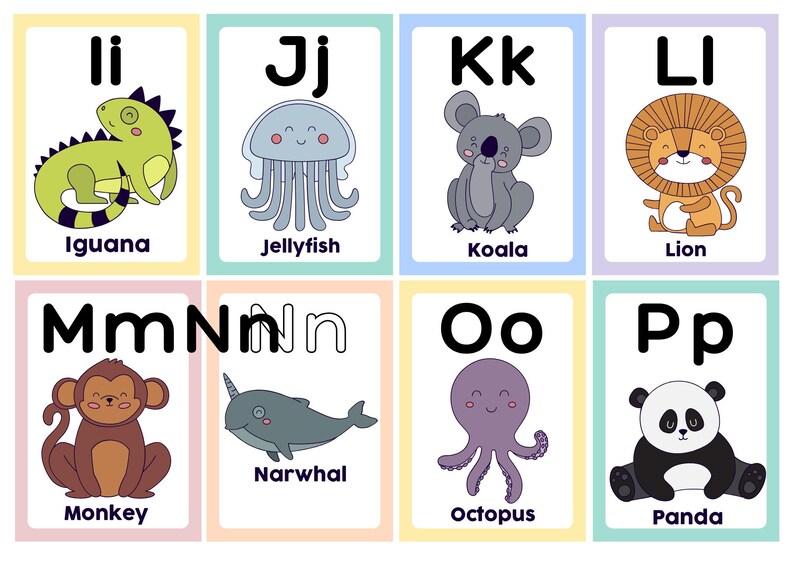 Printable Animal Flashcards – Fun & Educational for Kids - Etsy