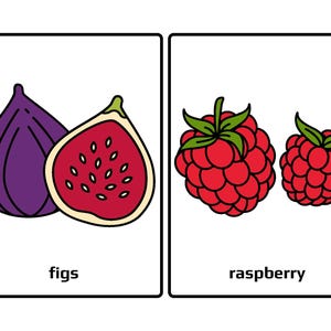 Printable Fruit Flashcards – Fun & Educational for Kids - Etsy