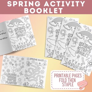 Spring Activity Booklet 2 Sizes Includes Canvas Template Link - Etsy