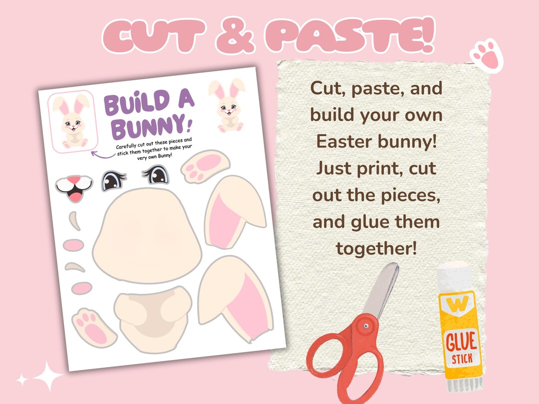 Easter Build a Bunny 2 Sizes - Etsy