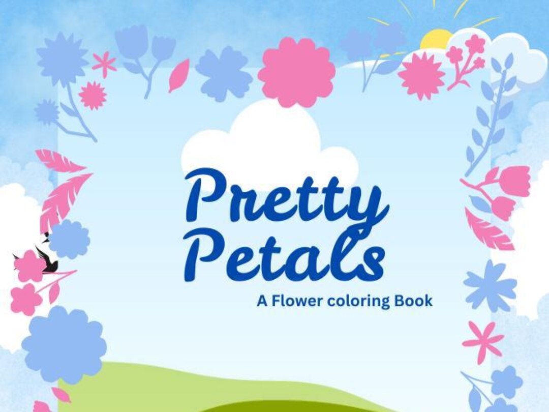 Pretty Petals Flower Coloring Book: 39 Printable Pages (digital ...