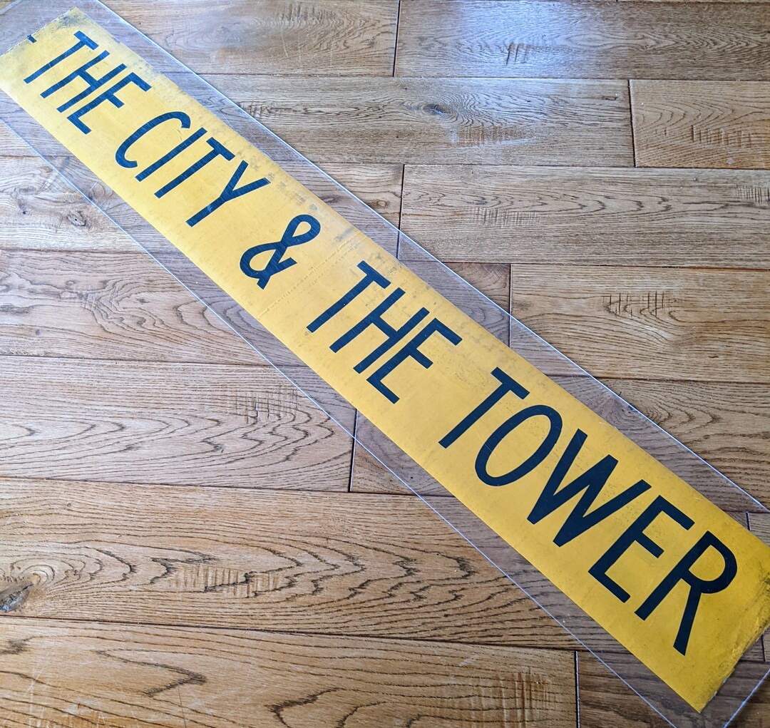 CITY & TOWER - Vintage London Bus Blind - Etsy