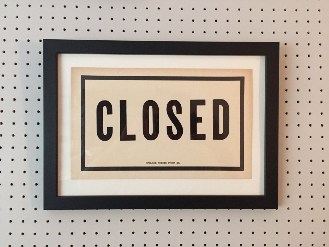 CLOSED - Vintage Shop Sign - Etsy