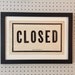 CLOSED Vintage Shop Sign - Etsy