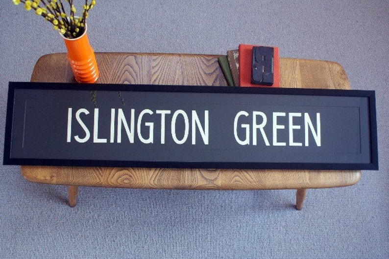 ISLINGTON GREEN Vintage London Bus Blind | Etsy