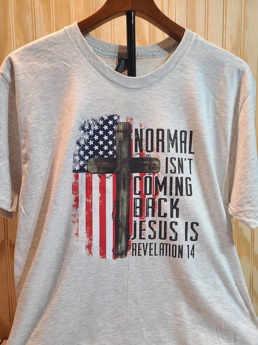 Normal Isn't Coming Back Jesus is Revelation 14 Christian T-shirt ...