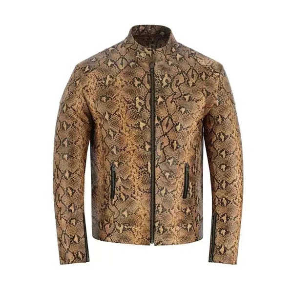 Snake Skin Biker Jackets Mens - Etsy
