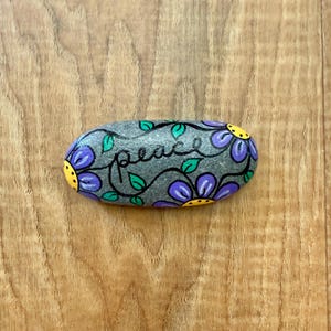 Hand Painted Peace Rocks - Etsy