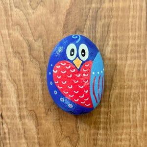 Hand-painted Cute Colorful Bird Rocks - Etsy