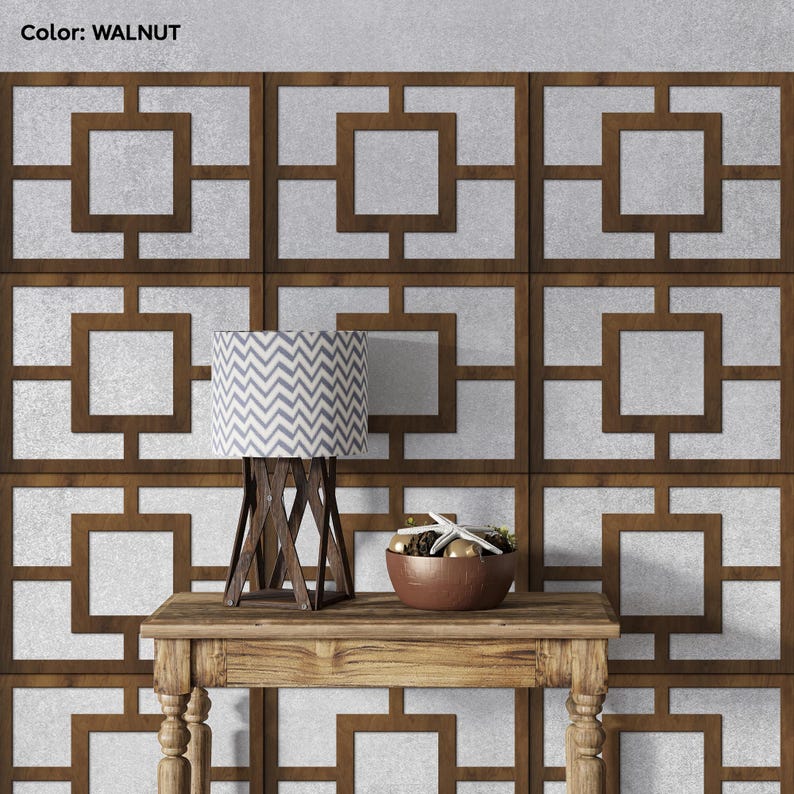 Wood Wall Panel, Modern Wall Molding, Japandi Wall Decor, Geometric ...