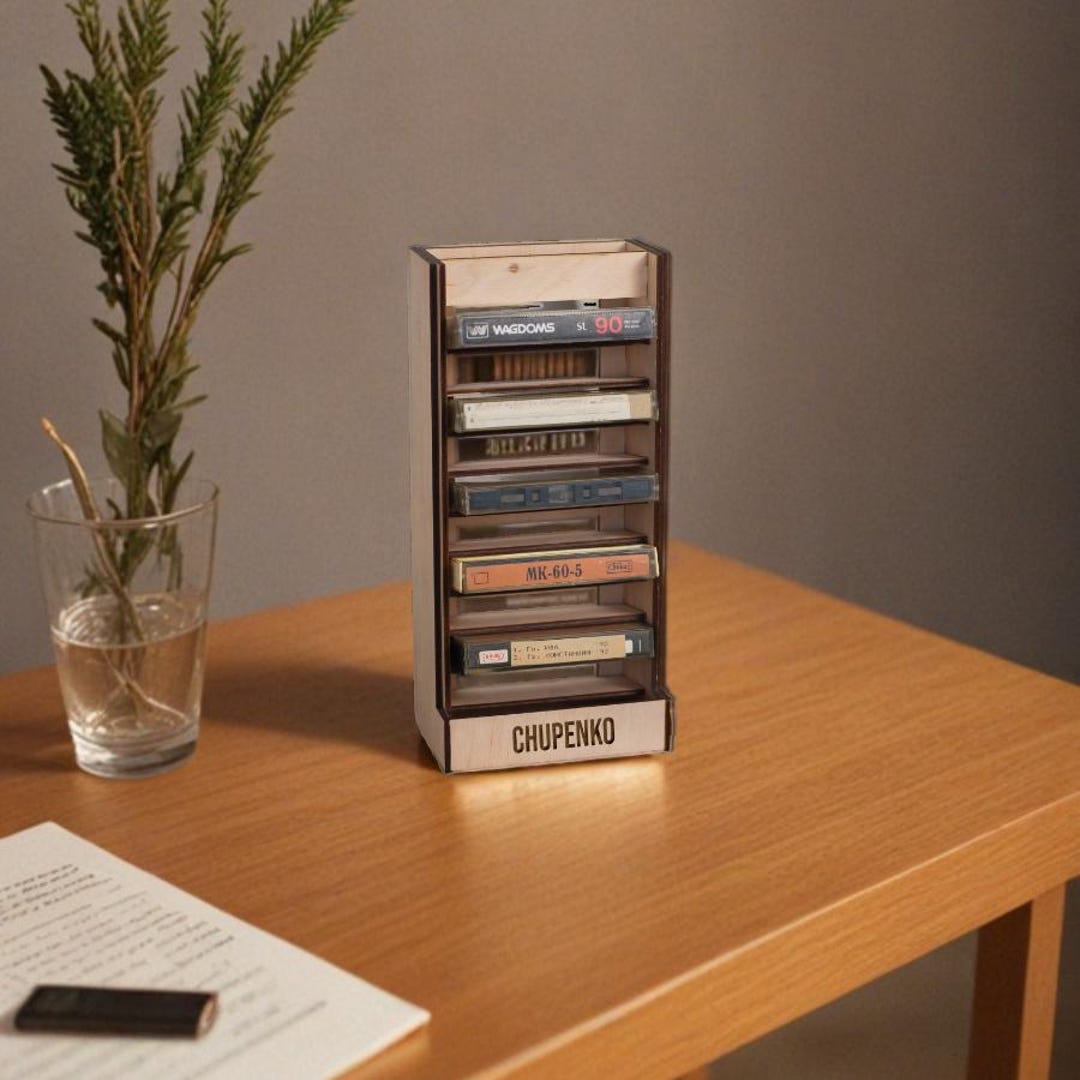 Cassette Tape Holder,cassette Tape Storage Rack,retro Cassette Stand ...