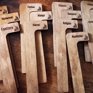 Category Book Shelf Dividers - Etsy