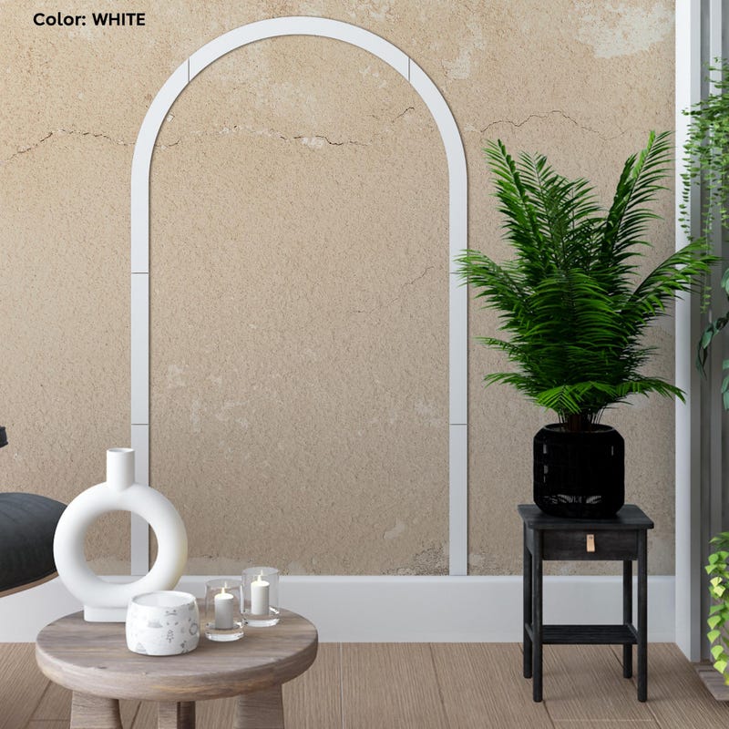Wooden Arch Wall Frame White - Etsy UK