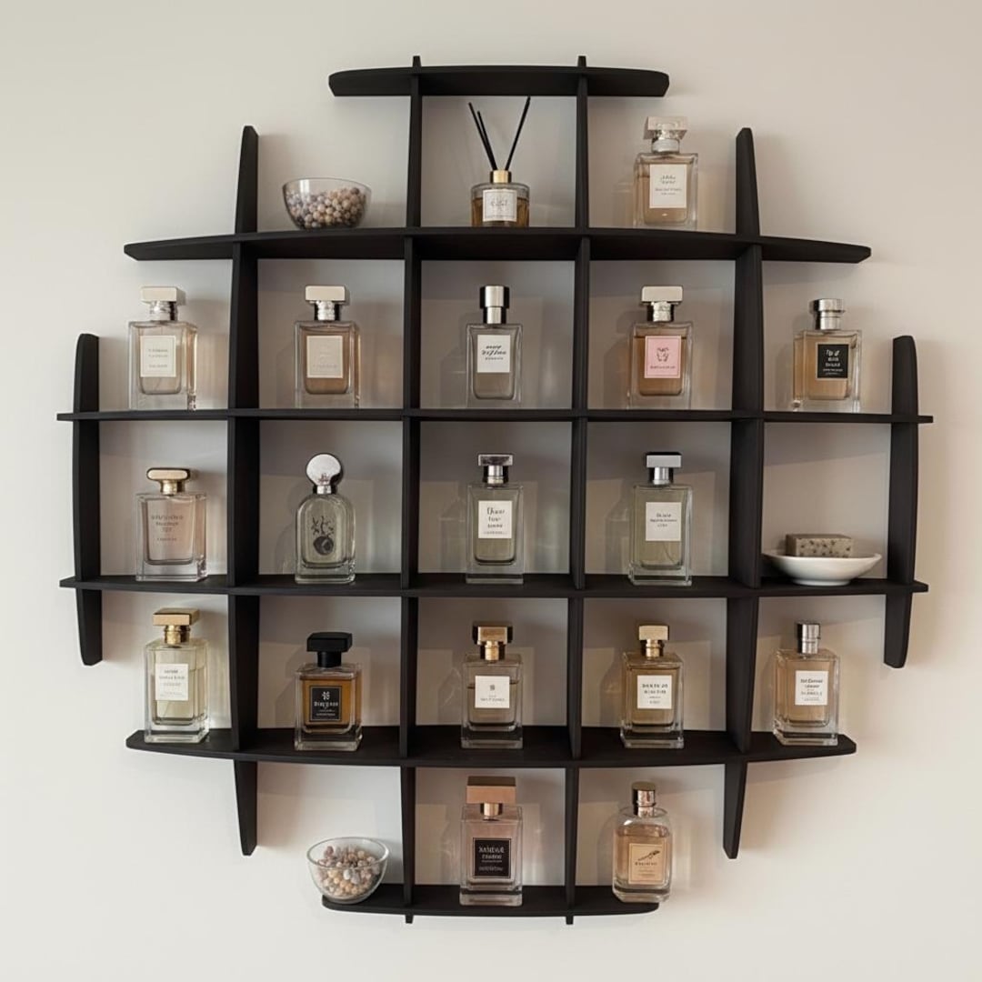 Wall Mounted Perfume Rack, Mini Perfume Organizer Shelf, Small Wall ...