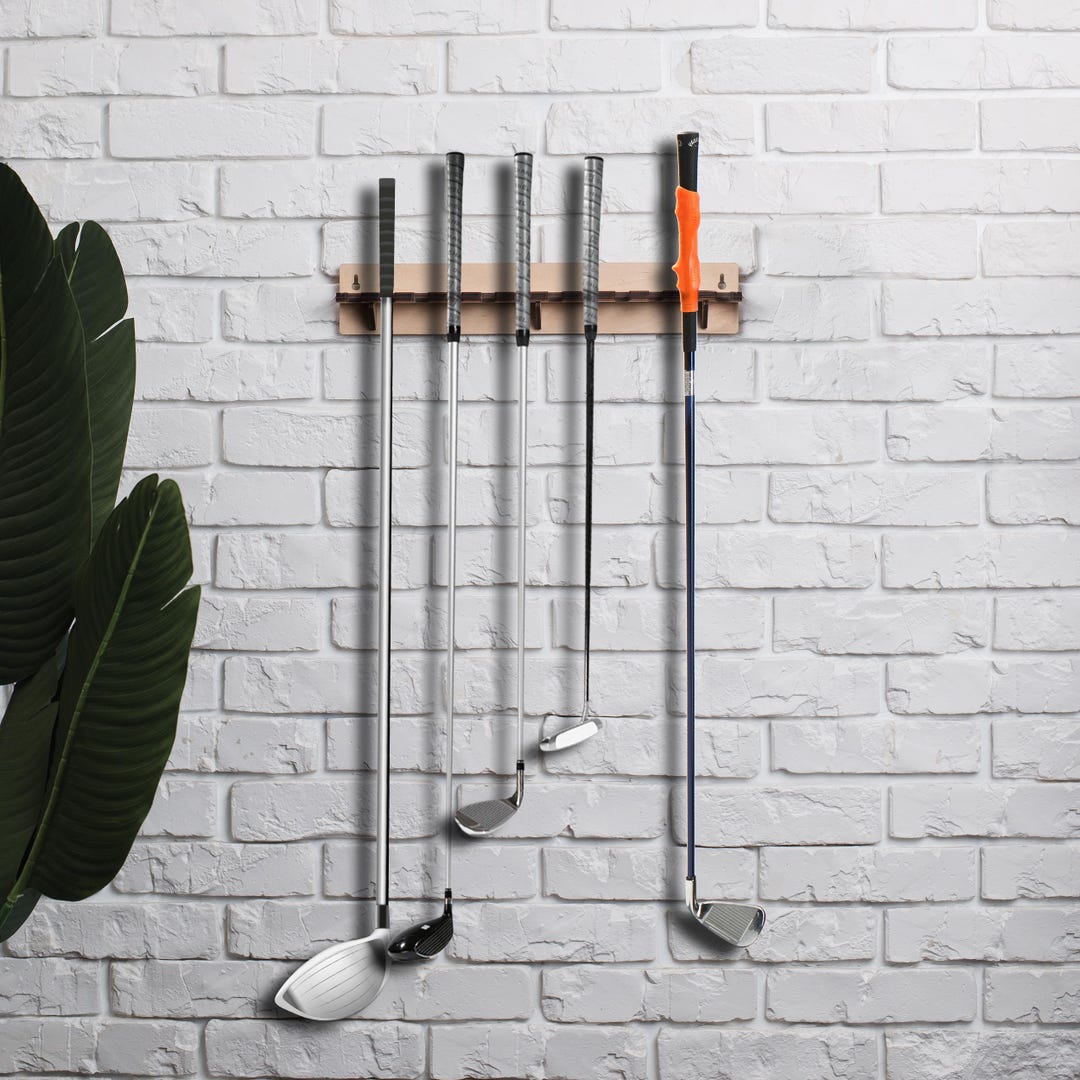 Golf Club Wall Mount Rack, Golf Club Display Holder, Golf Club Storage ...