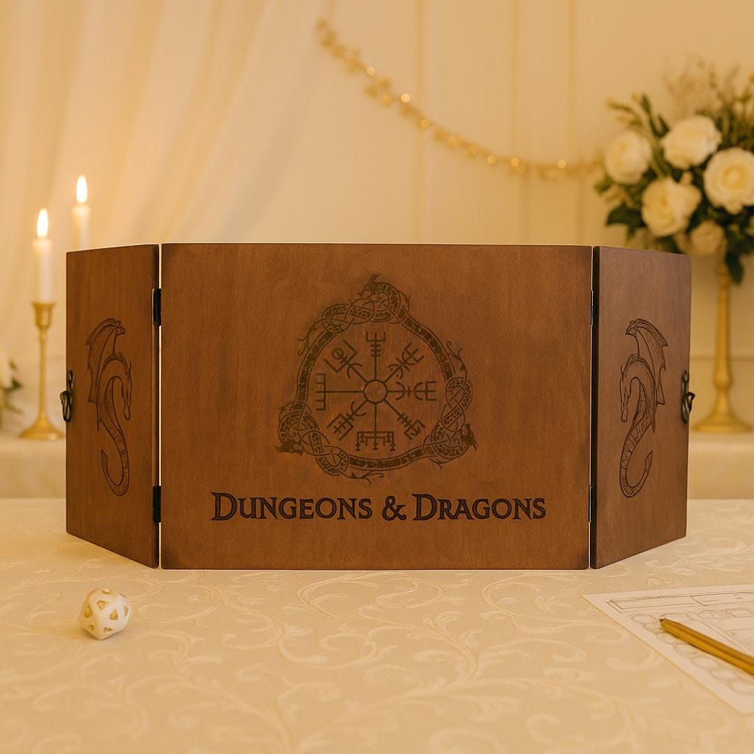 Dungeon Master Screen Magnetic, Personalized DM Screen Dnd, Engraved ...