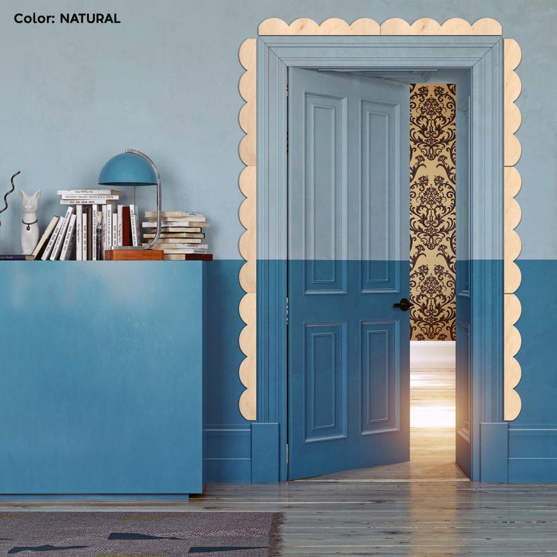 Scalloped Door Trim,decorative Door Frame,door Surround Decor,arched ...