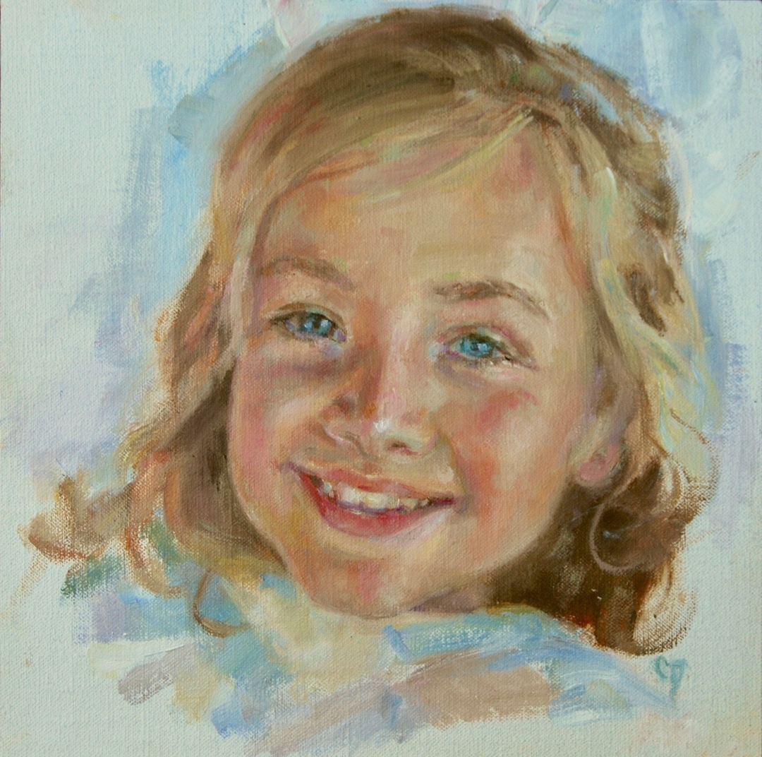 Custom Child Portrait, Custom Portrait Kid, Portrait of Children, Head ...