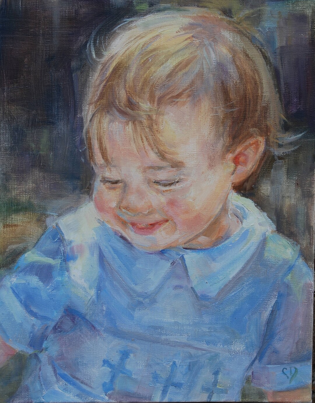 Custom Child Oil Painting Portrait, Head and Shoulders - Etsy