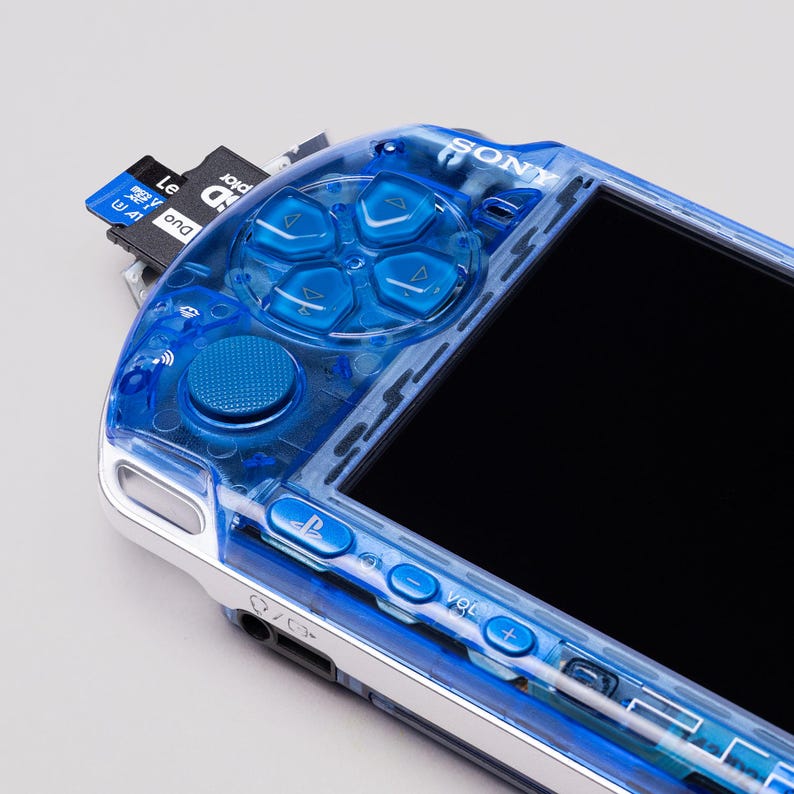 Clear PSP 3000 Ocean Blue 128GB - Gift Bundle - Etsy