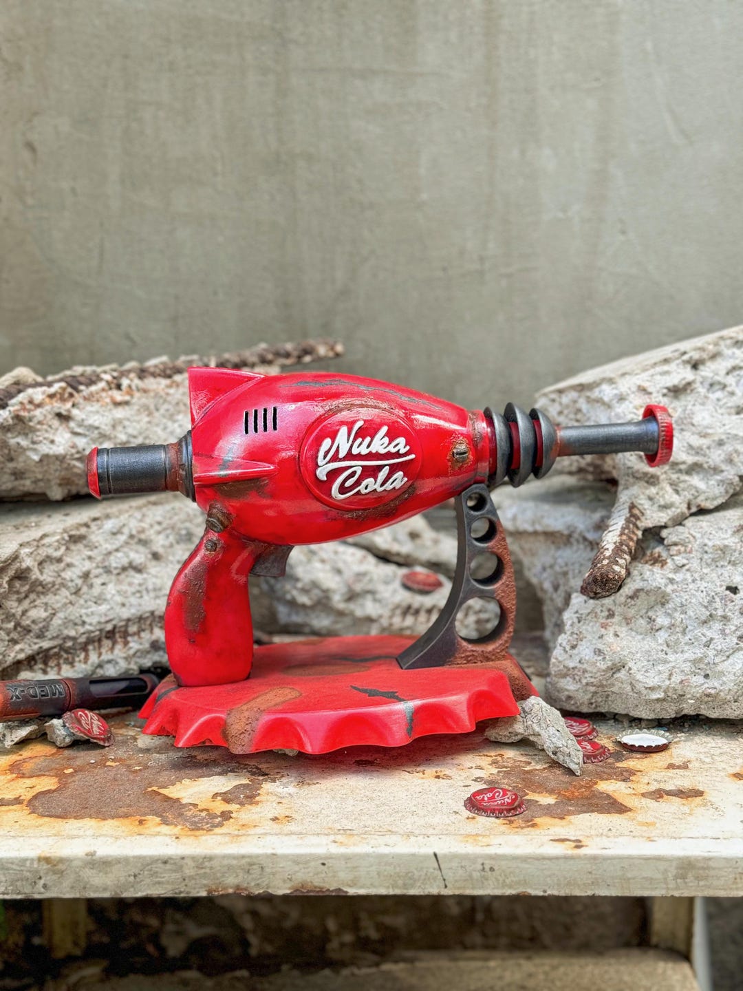 Weathered Nuka Cola Blaster Prop, Fallout Replica, Game Artifact - Etsy